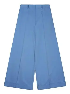 Celine CELINE Dock Medium-Waist Wide-Leg Pants Azure