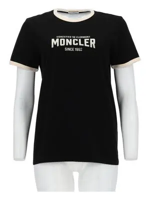 Moncler Cotton Logo T-shirt - Black