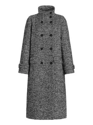 Dolce & Gabbana DOLCE & GABBANA Double-Breasted Flecked Wool-Blend Jacket Grigio