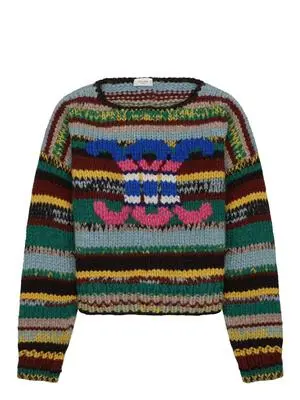 CELINE CELINE Alpaca Blend Sweater With Mouliné Effect