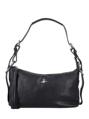 VIVIENNE WESTWOOD VIVIENNE WESTWOOD Leather Shoulder Bag With Tassel Detail