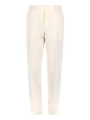 Fendi Virgin Wool Trousers - Beige