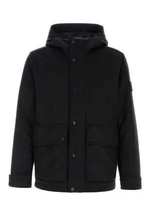 STONE ISLAND Stone Island Wool Blend Statement Outerwear Jacket