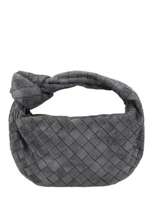 Bottega Veneta Mini Jodie Leather Bag - Grey
