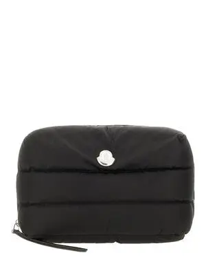 Moncler Quilted Caradoc Mini Wash Bag - Black