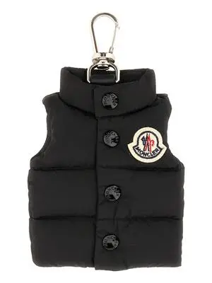 Moncler Mini Vest Keychain Key Holder - Black