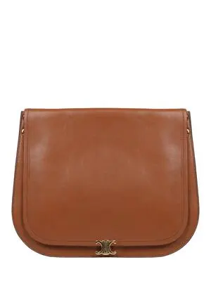 CELINE CELINE Triomphe Mini Lamb Leather Shoulder Bag