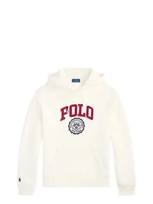 Polo Ralph Lauren Flocked Logo Pullover Hoodie - Bianco