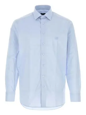 Etro Stretch Poplin Shirt For - Light Blue