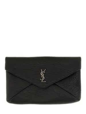 SAINT LAURENT SAINT LAURENT Large Cytherea Envelope Clutch Pouch