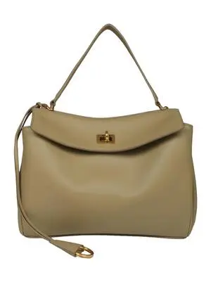 Balenciaga BALENCIAGA Rodeo Small Mini Leather Handbag Beige
