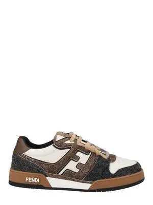 Fendi Match Leather Sneakers - Multicolour