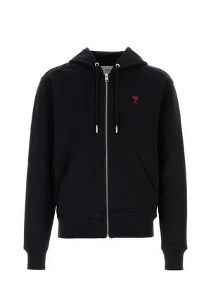 AMI Paris Cotton Sweatshirt - Black