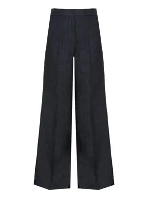 Max Mara Italian Linen Shorts - Grey