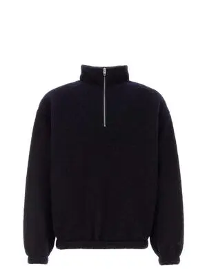 JIL SANDER Wool-blend Crewneck Sweatshirt - Blue