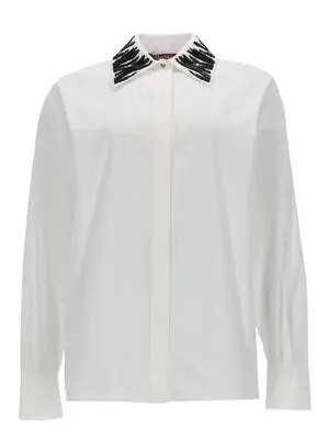 Max Mara Dettaglio Strass Cotton-polyester Shirt - White