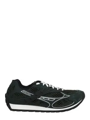 Bottega Veneta Bottega Veneta Orbit Leather-Trim Sneaker Green