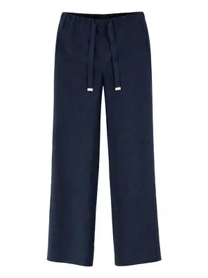 Max Mara Amedea Linen Trousers - Blue