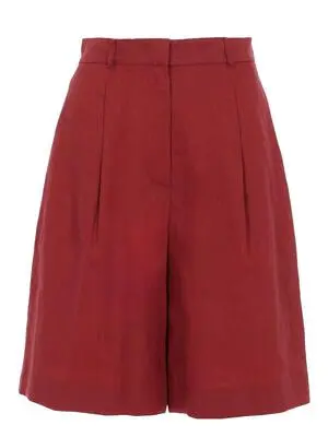 MAX MARA Max Mara Linen Caravan Wide-Leg Shorts