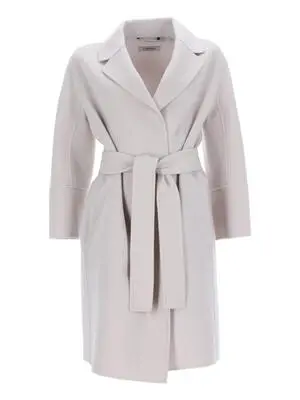 MAX MARA S MAX MARA Virgin Wool Belted Jacket