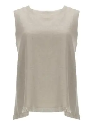 Max Mara Anika Linen Top - Beige