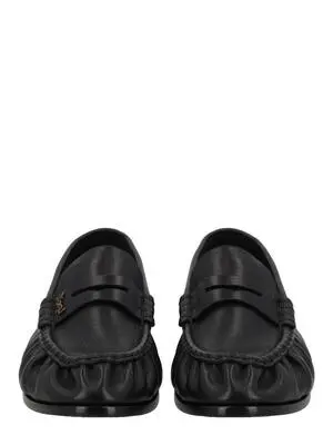 Saint Laurent Saint Laurent Le Loafer Leather Loafers Black