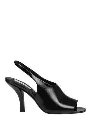 TOTEME Contour Calf Leather Slingback Heels - Black