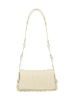 Bottega Veneta BOTTEGA VENETA Notturno Mini Crossbody Bag In Lamb Leather Ivory