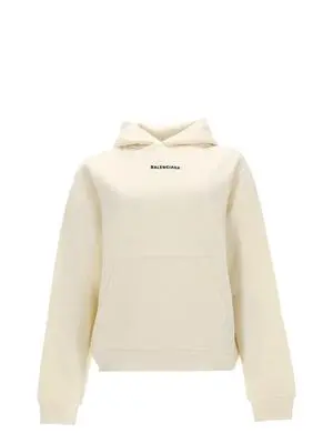 Balenciaga BALENCIAGA Logo Cotton Sweatshirt Ivory