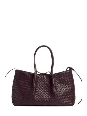 Bottega Veneta Bottega Veneta Reversible Picture Gallery Handbag In Calf Leather Multicolour