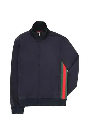 Gucci Polyester-cotton Zip-front Sports Jacket - Black