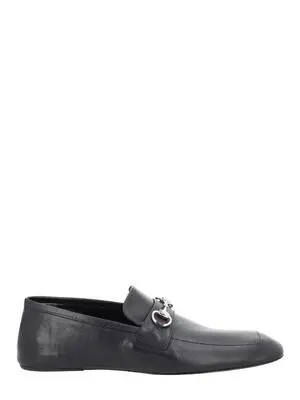 Gucci Calf Leather Moccasin Loafers - Black