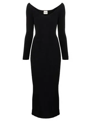 KHAITE Khaite Long-Sleeved Knitted Dress