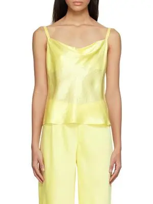 Vince Satin Cowl Neck Camisole - Nude