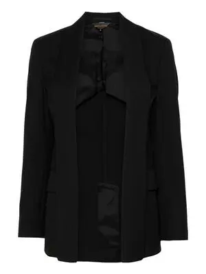 Comme Des Garçons Wool Shawl-lapels Blazer - Black