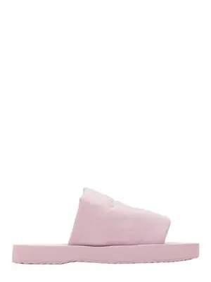 Burberry Ekd-debossed Leather Slides - Pink