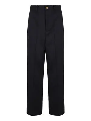P.a.r.o.s.h Tailored Wool Trousers - Blue