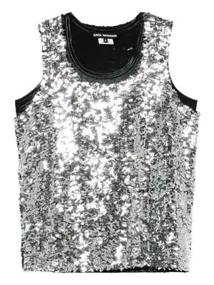 Junya Watanabe Sequin-embellished Top - Gray
