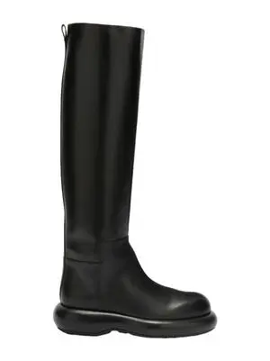 JIL SANDER Knee-high Flat Boots - Black