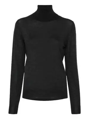 P.a.r.o.s.h Turtleneck Fine Knit Pullover - Grey