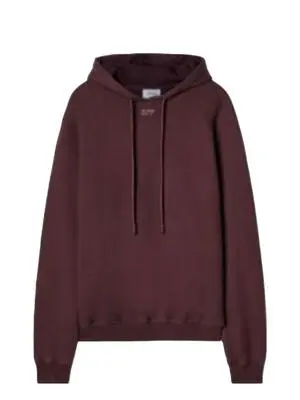 Off-White Arrows-motif Long-sleeve Hoodie - Red