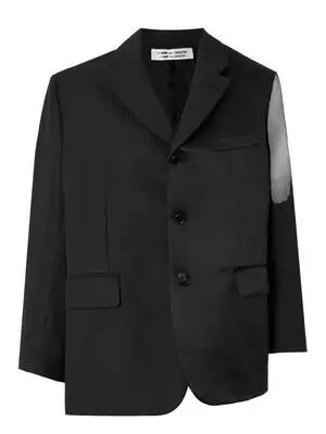 Comme Des Garçons Long-sleeved Suit Coat - Black