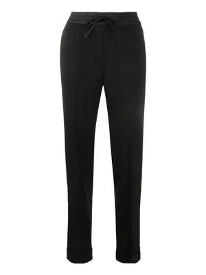 P.a.r.o.s.h Drawstring Straight-leg Trousers - Black
