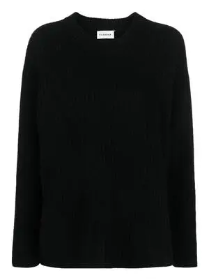 P.a.r.o.s.h Cashmere Ribbed-knit Jumper - Black