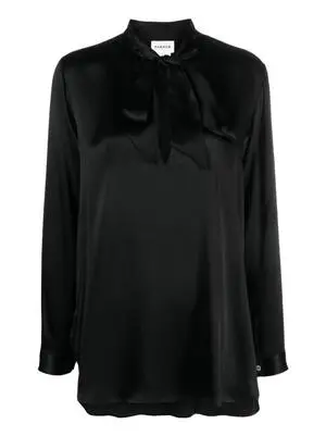 P.A.R.O.S.H P.A.R.O.S.H. Silk Pussy-Bow Collar Shirt