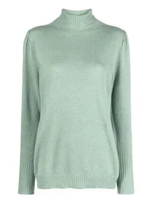 TWINSET Cashmere Jumper With Puff Sleeves - Green