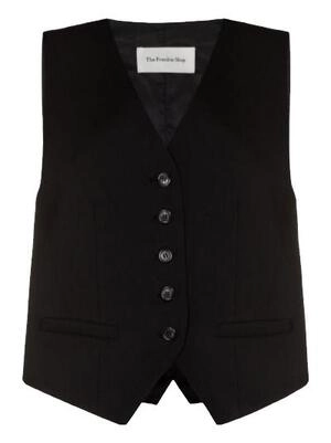 THE FRANKIE SHOP The Frankie Shop Gelso Single-Breasted Wool Waistcoat