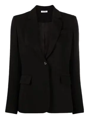 P.a.r.o.s.h Notched-lapel Single-breasted Blazer - Black