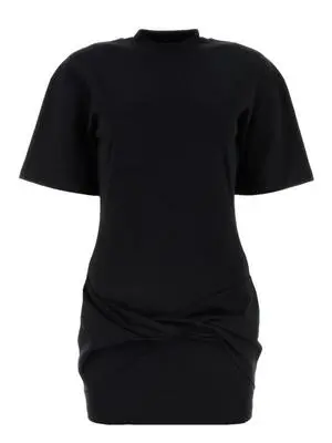 Off-White Knotted Detailed Crewneck T-shirt - Black