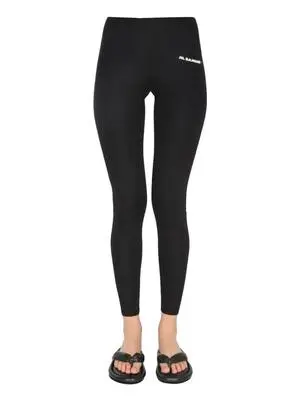 JIL SANDER Jil Sander Logo Print Sport Leggings